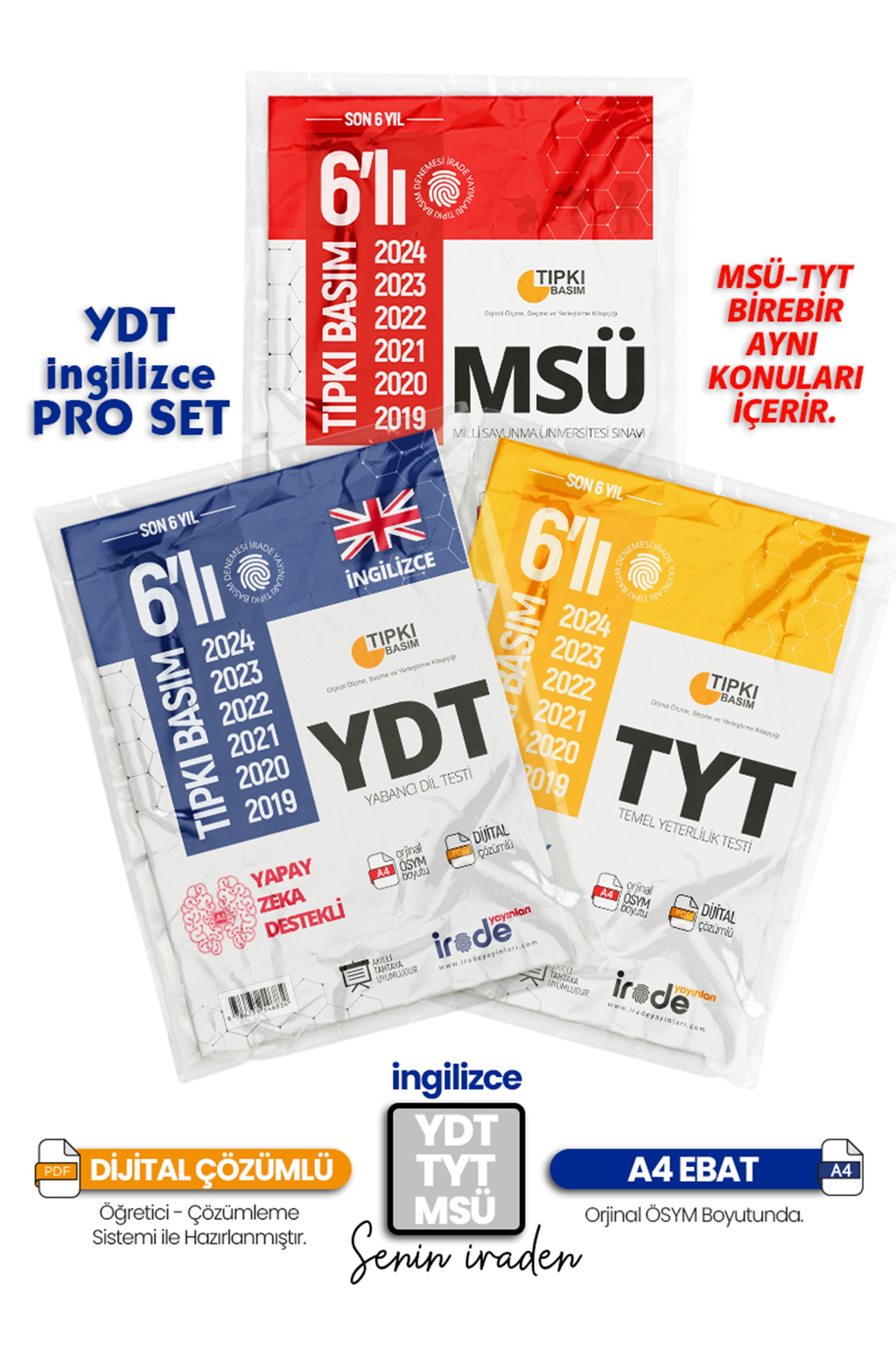 2025 YKS TYT-MSÜ YDT İNGİLİZCE 18li Fasikül Ösym Çıkmış Sorular Pro Set ...